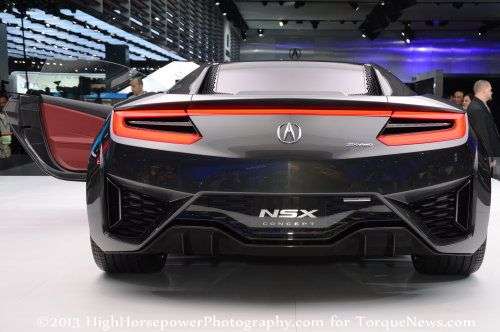 The rear end of the 2013 Acura NSX Concept | Torque News